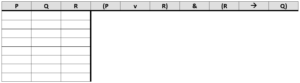 Creating a Truth Table – Elementary Formal Logic