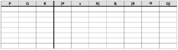 4. Creating a Truth Table – Elementary Formal Logic